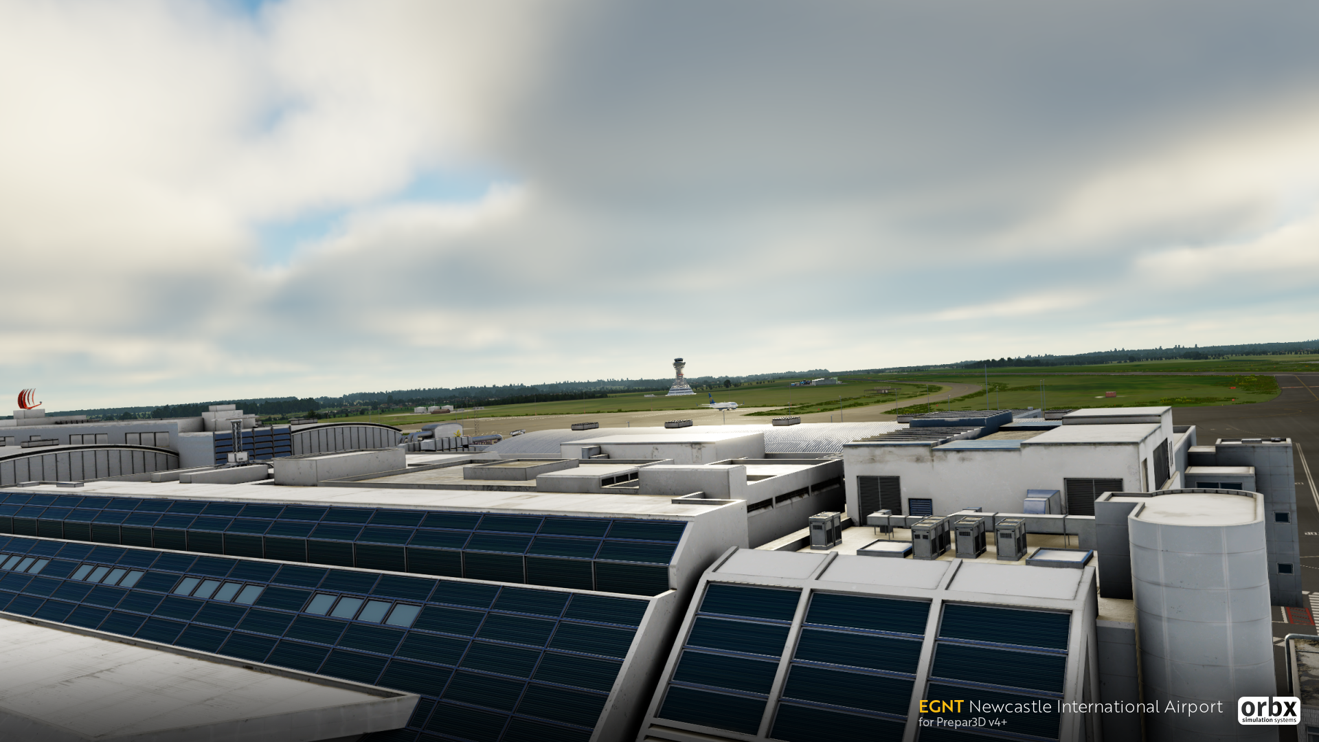 EGNT Newcastle International Airport P3D v5. - Orbx Preview ...