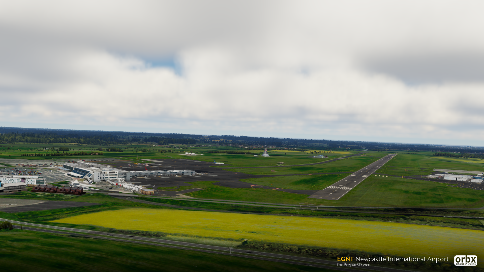 EGNT Newcastle International Airport P3D v5. - Orbx Preview ...