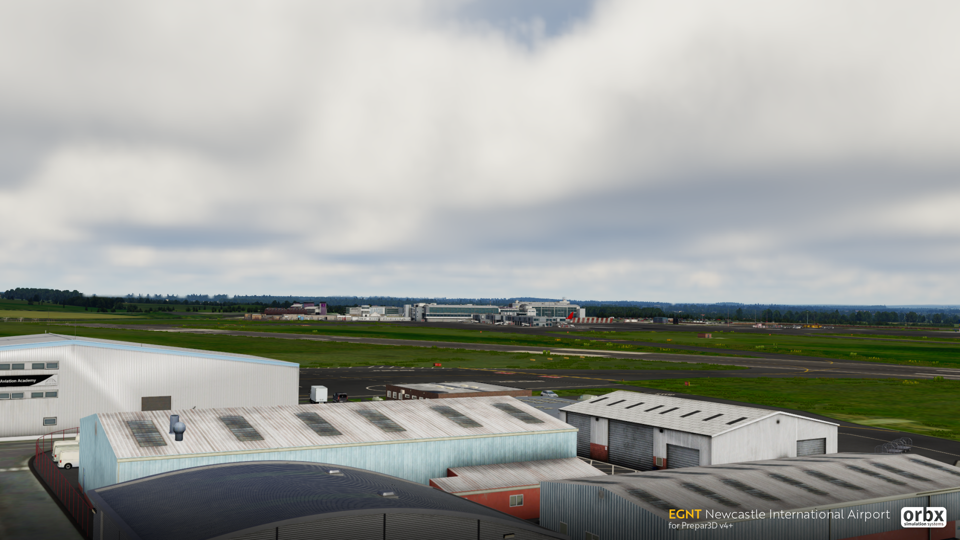 EGNT Newcastle International Airport P3D v5. - Orbx Preview ...