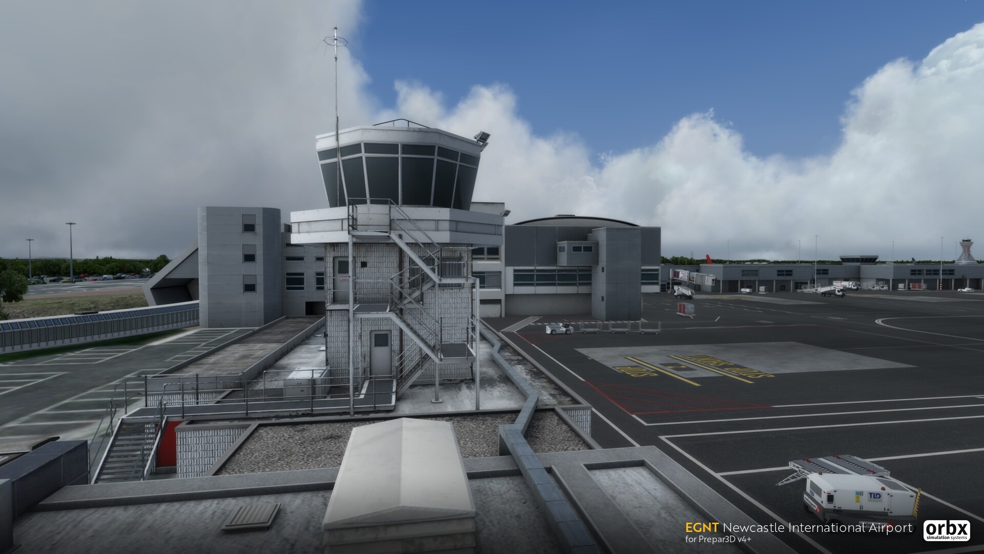 EGNT Newcastle International Airport for P3Dv4+ A few more. - Orbx ...